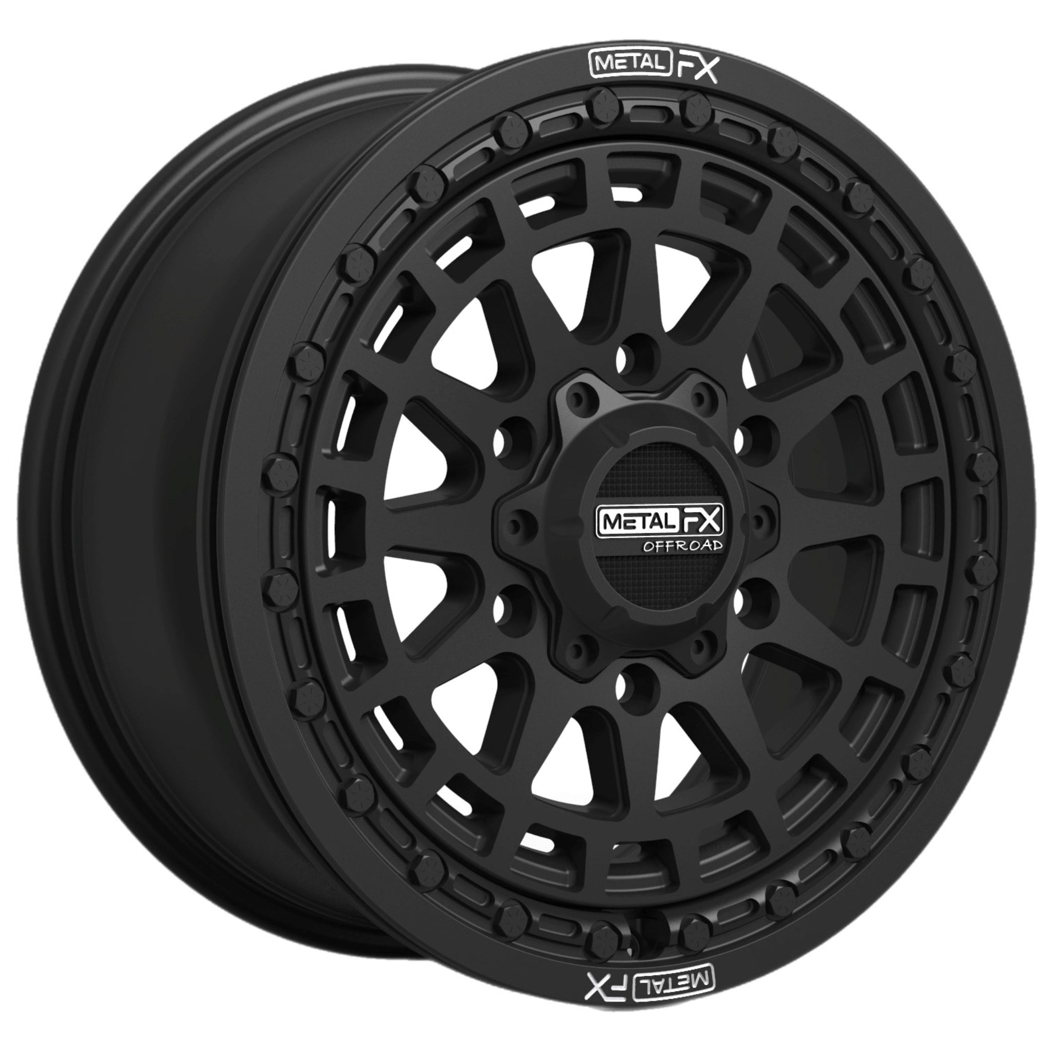 Outlaw 6R Beadlock - Satin Black | Metal FX Offroad - UTV Wheels ...
