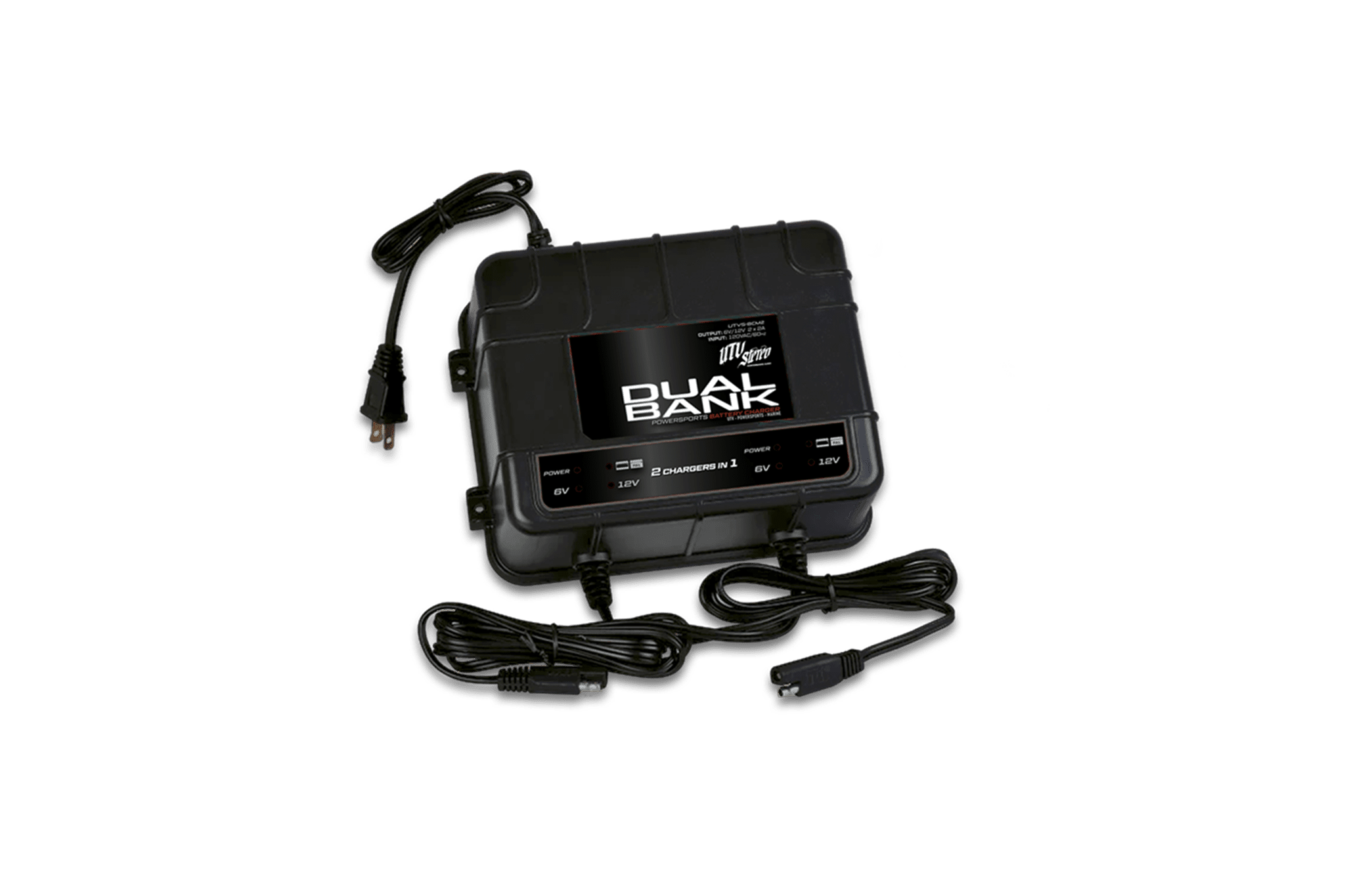 Powersports Dual Bank 12V Battery Charger | UTV Stereo – Rugged Terrain