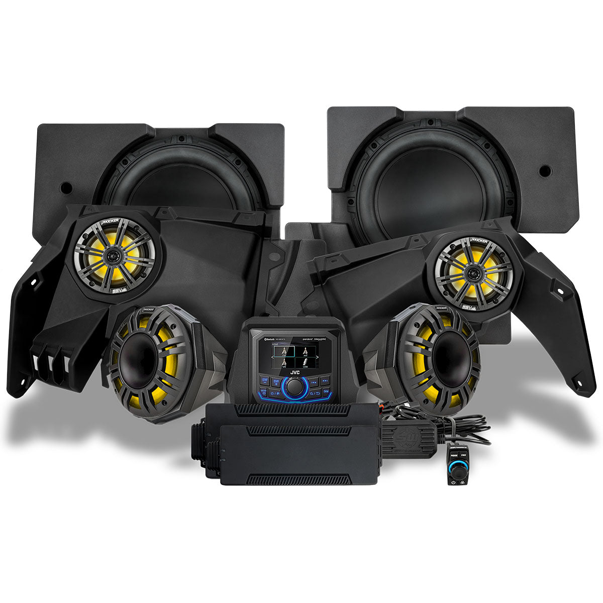 2017-2024 Can-Am® X3, Phase-6 K-Spec 6-Speaker 1650watt System w/JVC ...