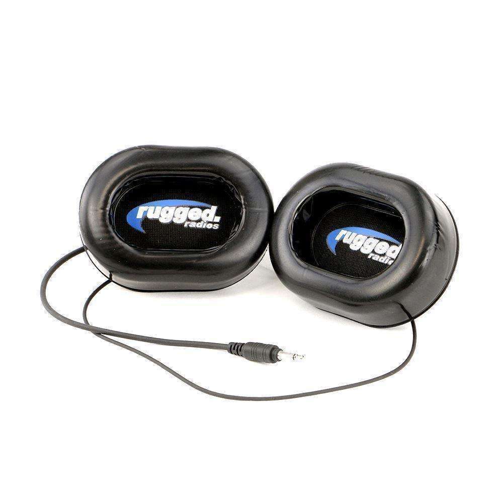 Rugged Radios Alpha Audio Speaker Pods - Velcro Mounting and Gel Ear P ...