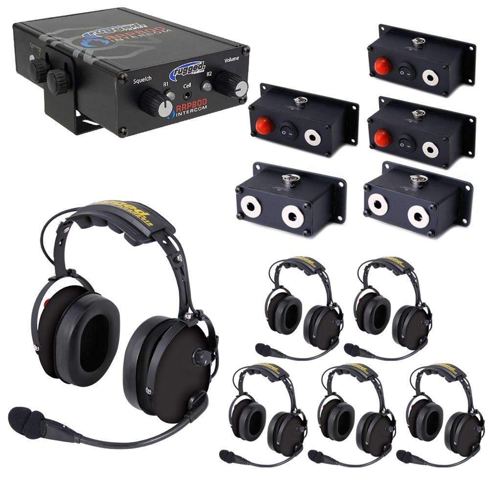 Rugged Radios Fire Safety Industrial Dual Radio Intercom 6 Place with ...