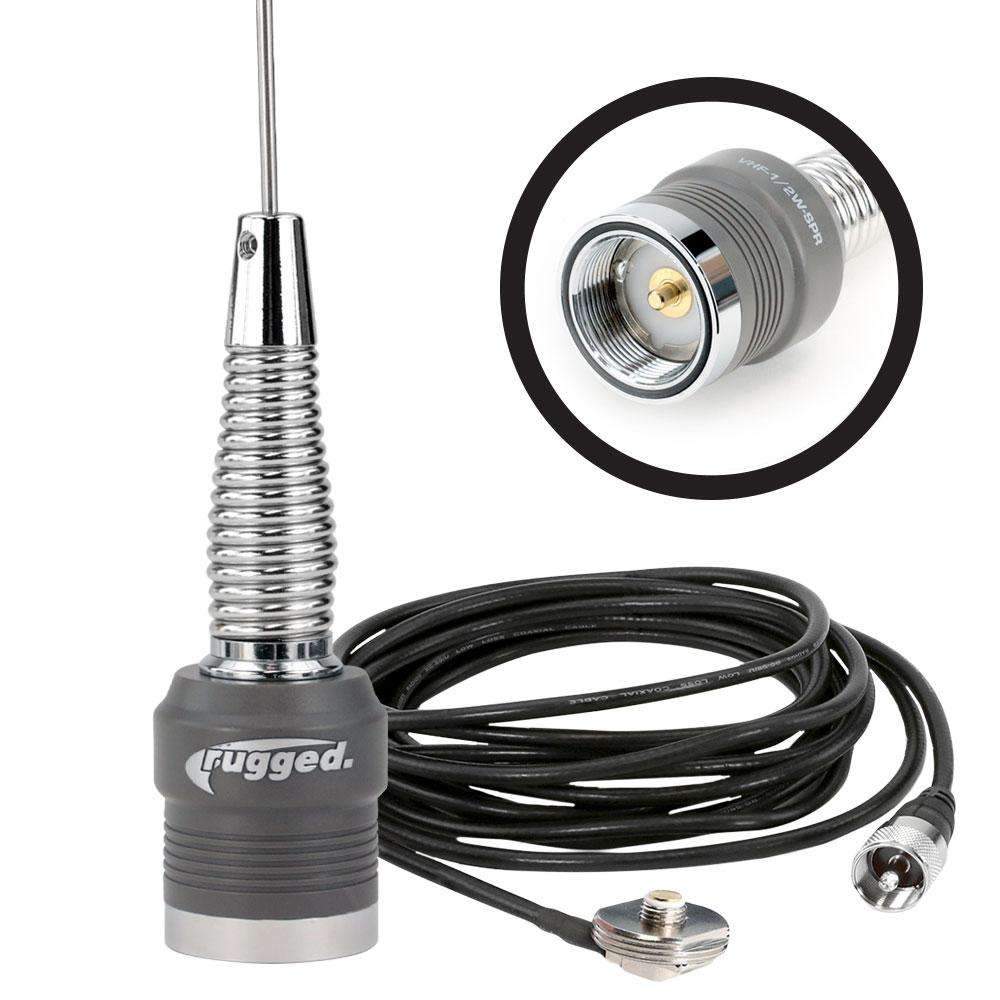 Rugged Radios VHF Antenna Kit with 1/2 Wave No Ground Plane (NGP) Ante ...