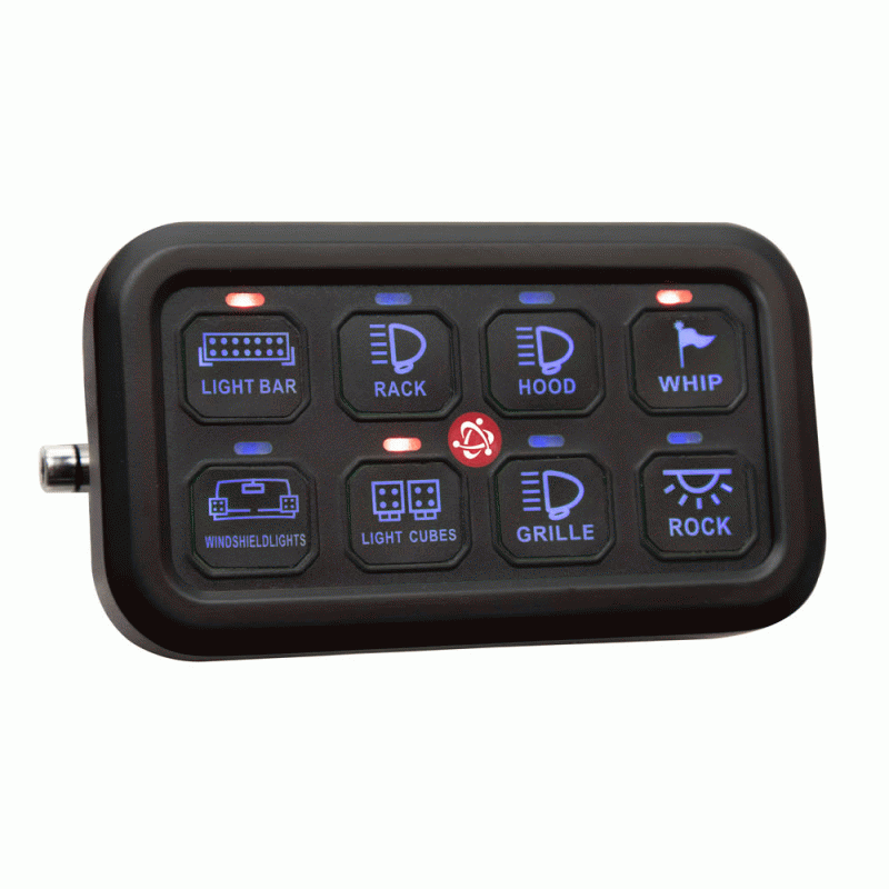 8 Gang LED Switch Panel System – Rugged Terrain