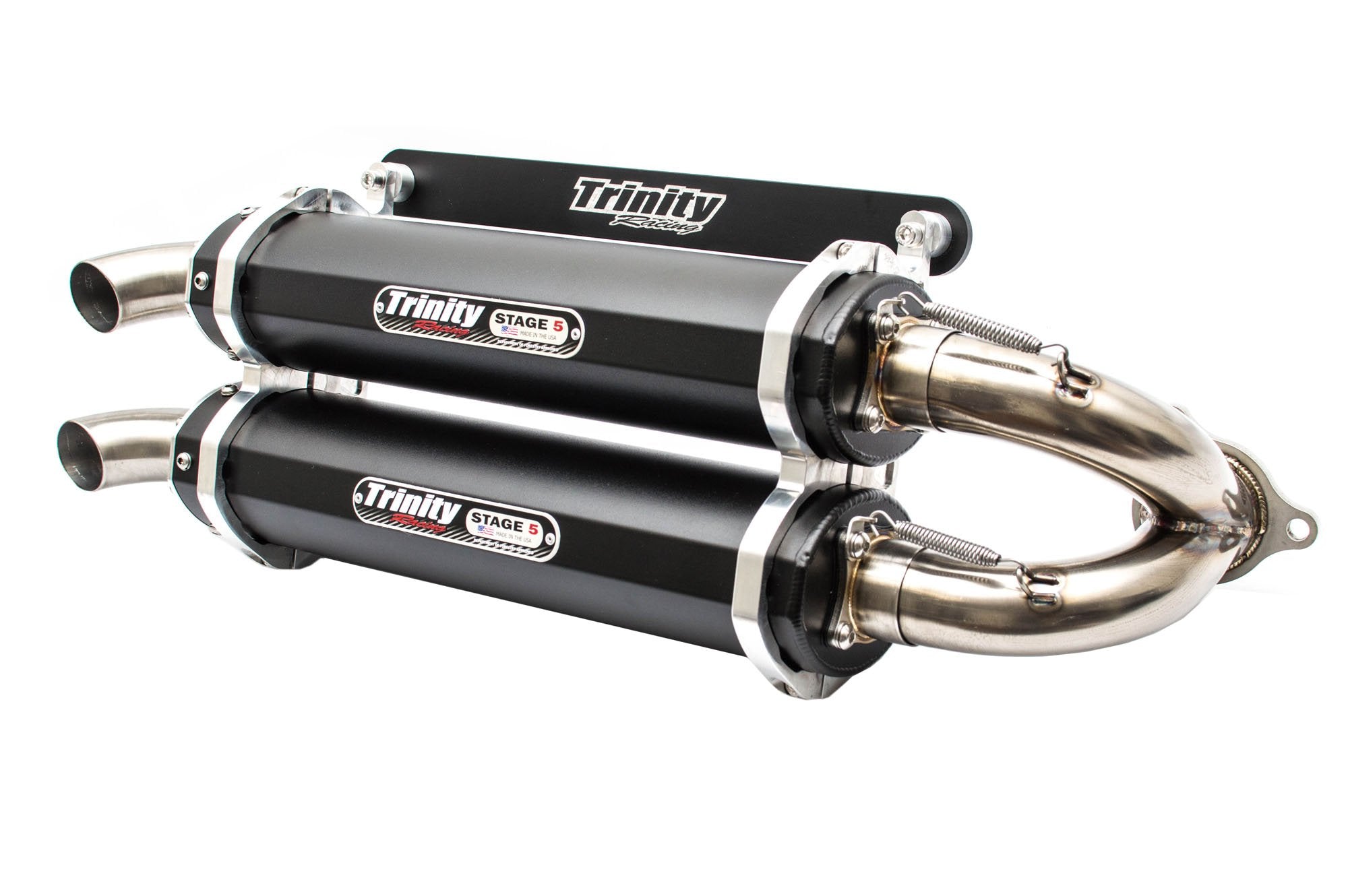 Trinity Racing Slip On Exhaust for Polaris RZR XP Turbo & Turbo S ...